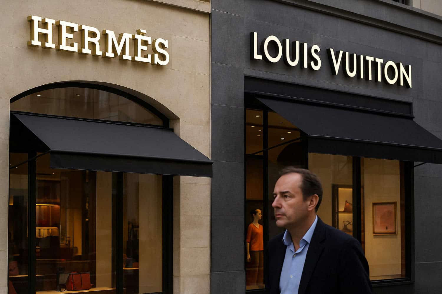 Hermès prend la tête du luxe mondial devant LVMH après des résultats décevants